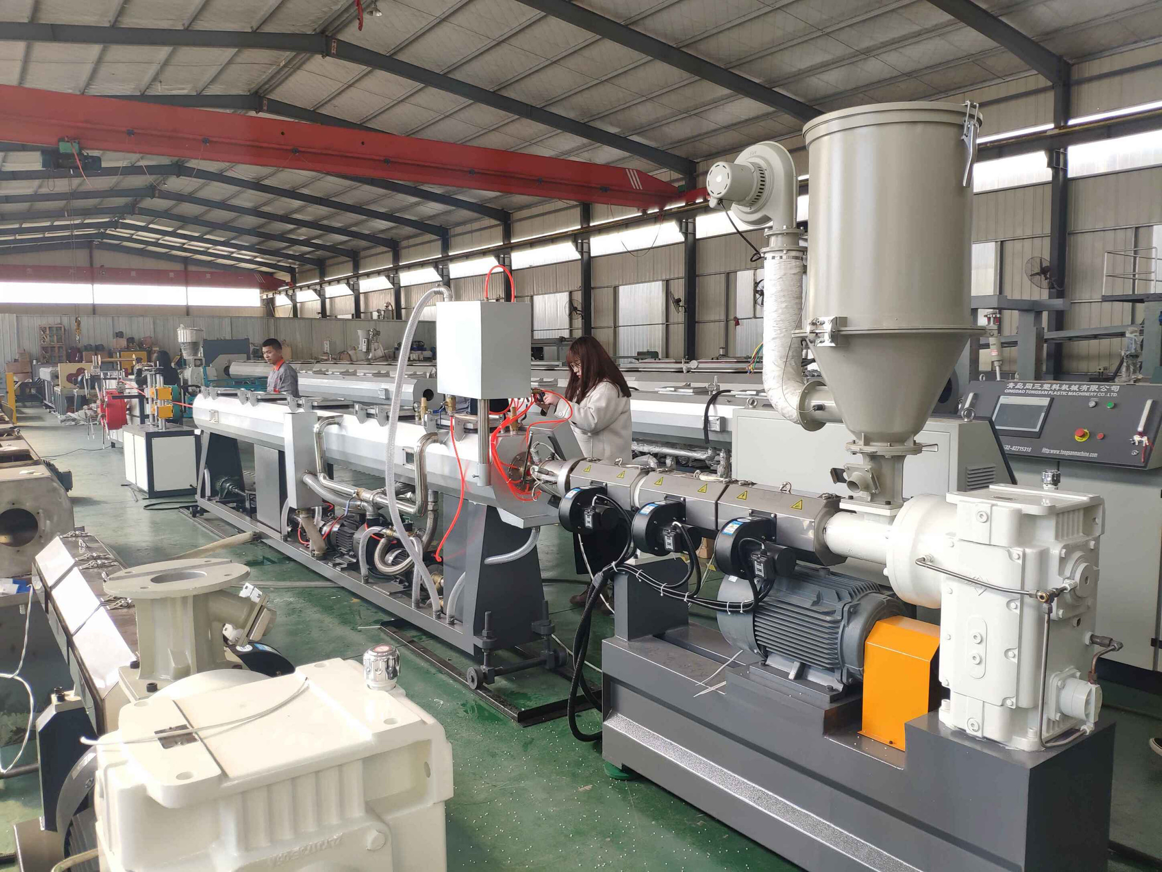 High Intensity ABS / PC / PS / HIPS Plastic Production Line For Making ...