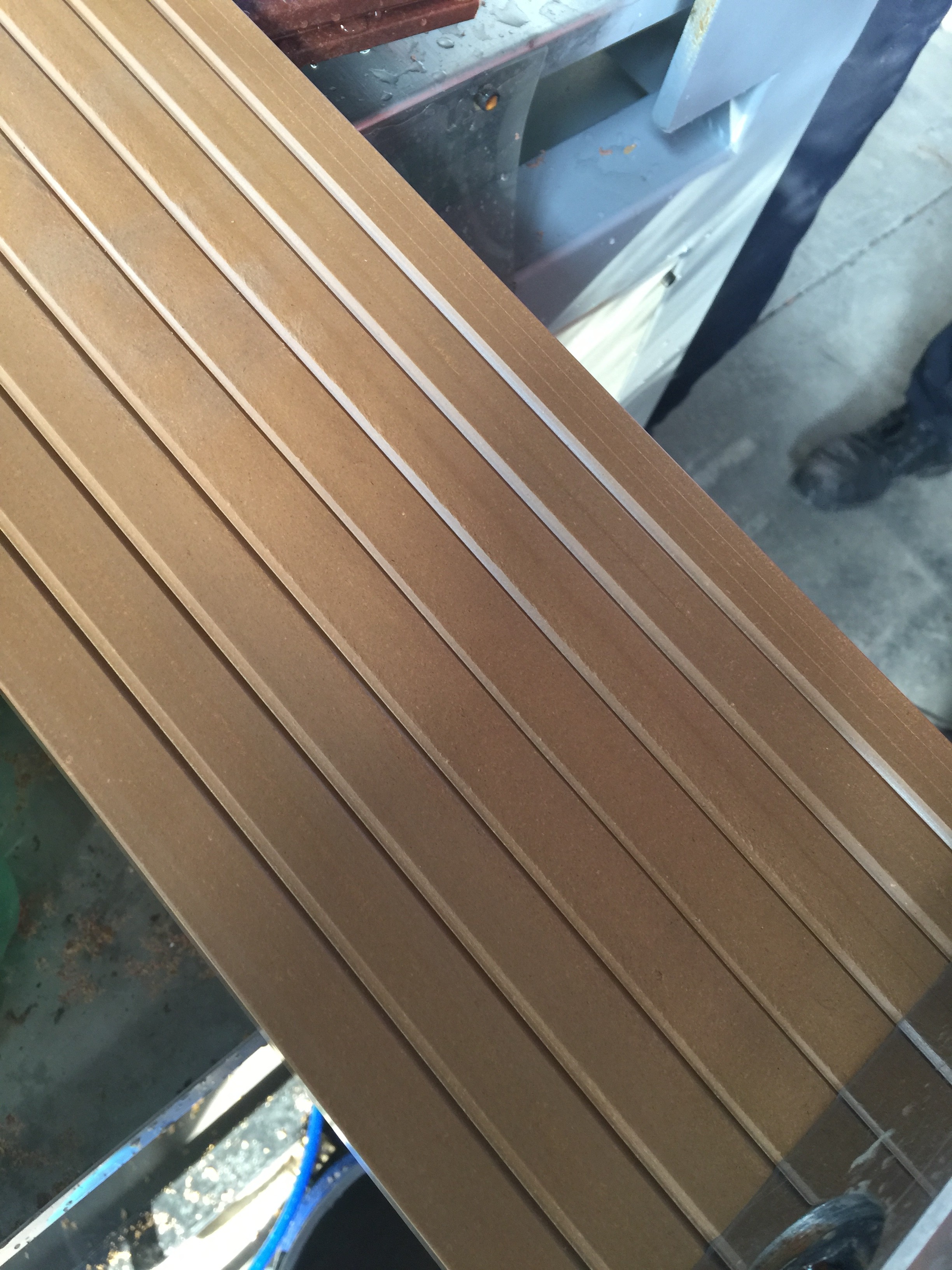 Decorative Wpc Profile Extrusion Line Composite Decking Profiles ...